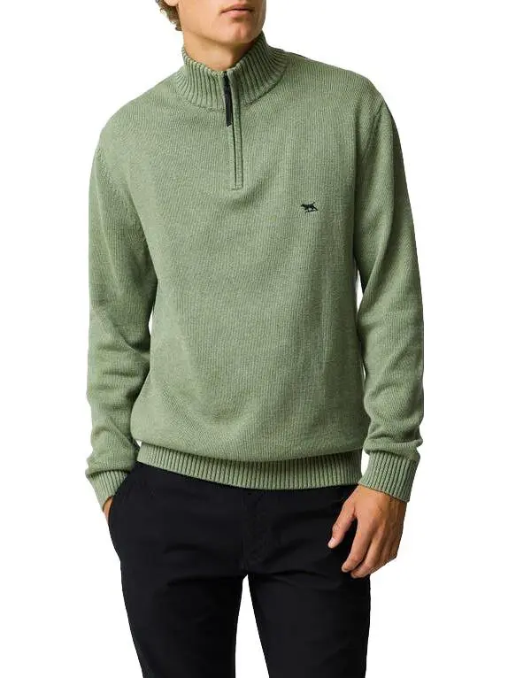 Rodd & Gunn Merrick Bay Quarter Zip Sweater - Thyme