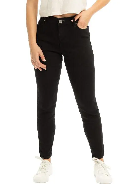 1822 Denim Crop Skinny Jeans - Black