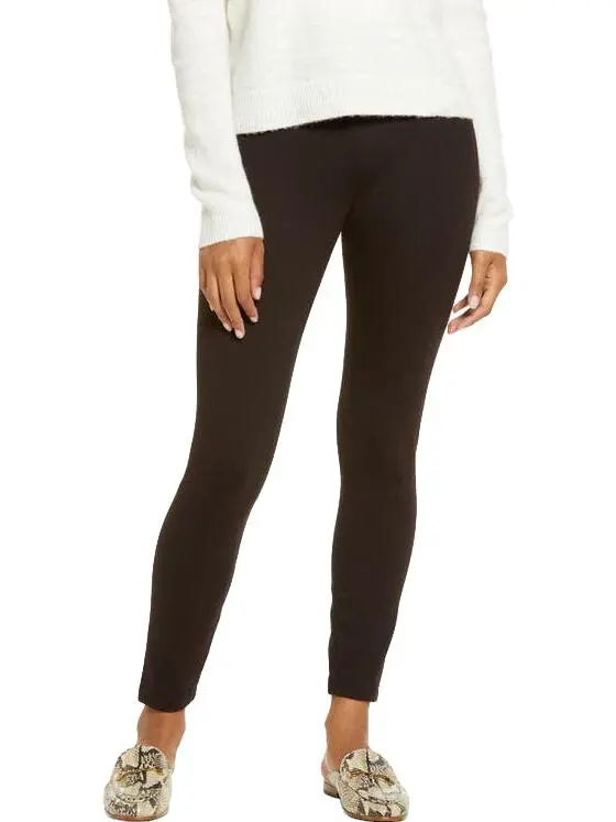 Lyssé Ntials Center Seam Ponte Leggings - Double Espresso