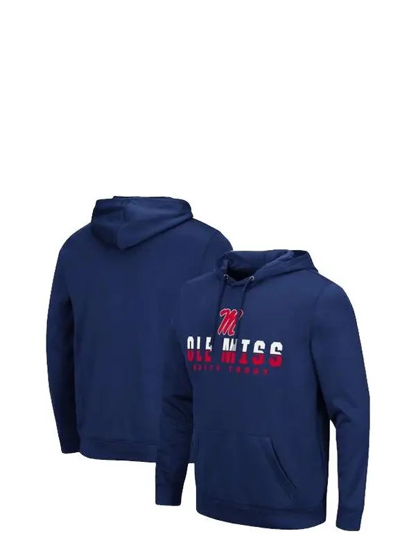 COLOSSEUM Ole Miss Rebels Lantern Pullover Hoodie - Navy