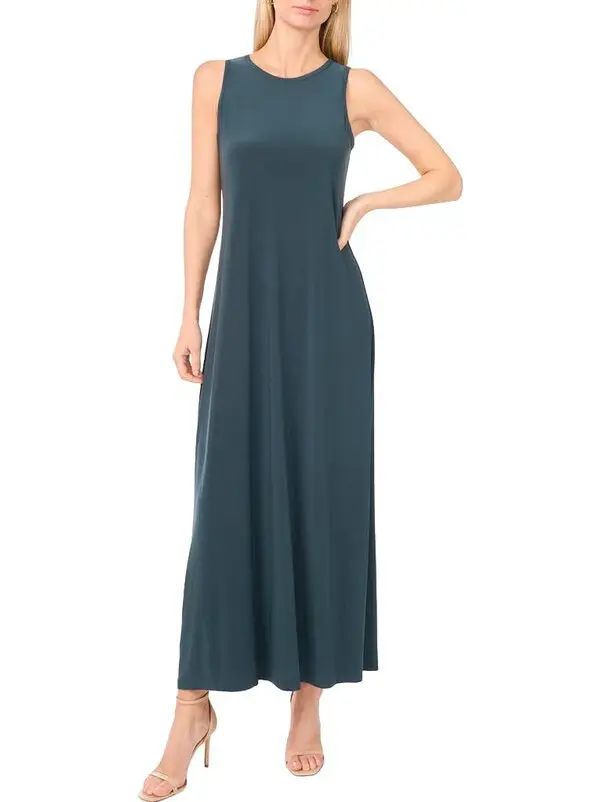 Vince Camuto Sleeveless Maxi Dress - Forest Night