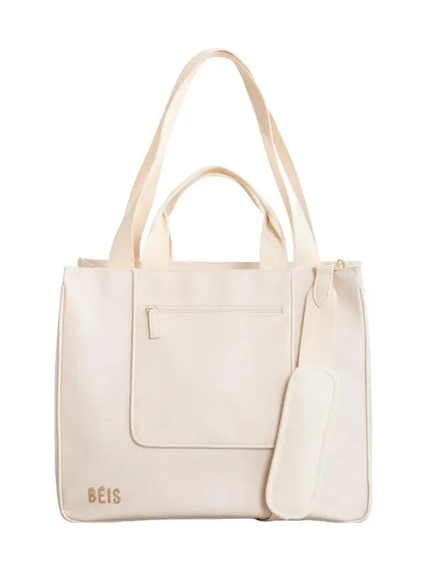 BEIS East/west Water Repellent Tote - Beige