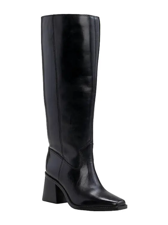 Vince Camuto Sangeti Knee High Boot - Black Leather