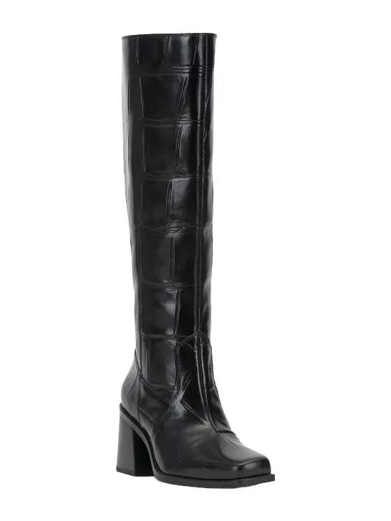 Vince Camuto Sangeti Knee High Boot - Black Silky