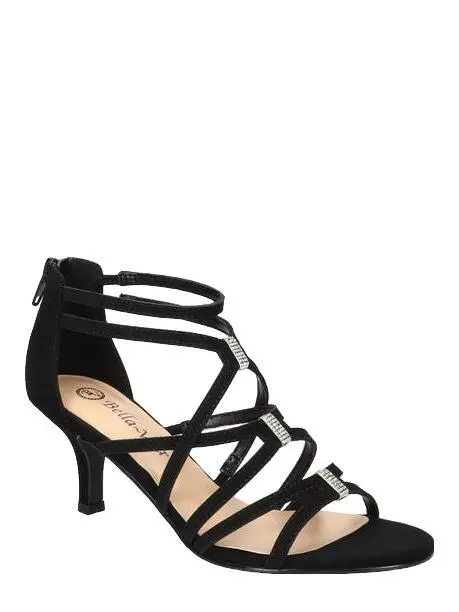 BELLA VITA Karlette Strappy Embellished Sandals - Black Lamy