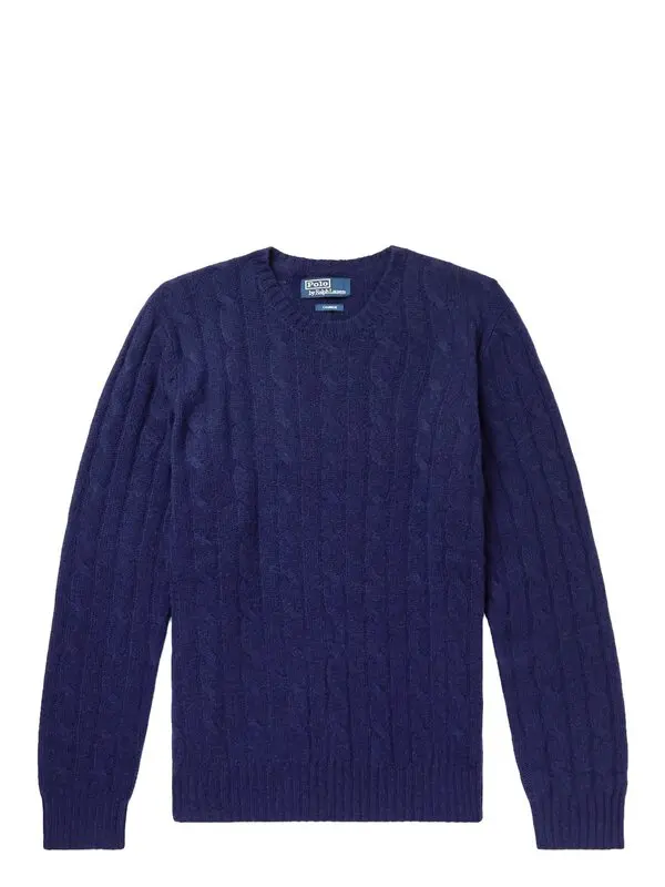 Polo Ralph Lauren Cable-knit Cashmere Sweater - Blue