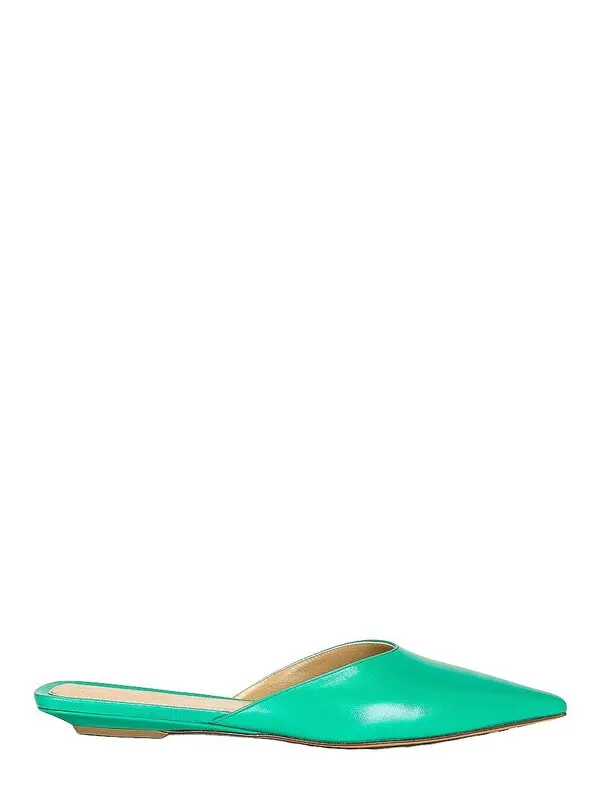 Bottega Veneta Point Slipper Flats - Acid Turquoise