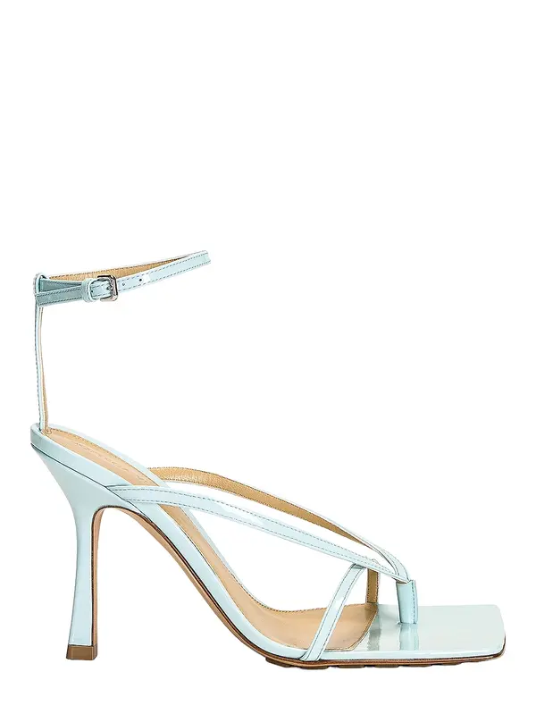 Bottega Veneta Stretch Ankle Strap Sandals - Pale Blue