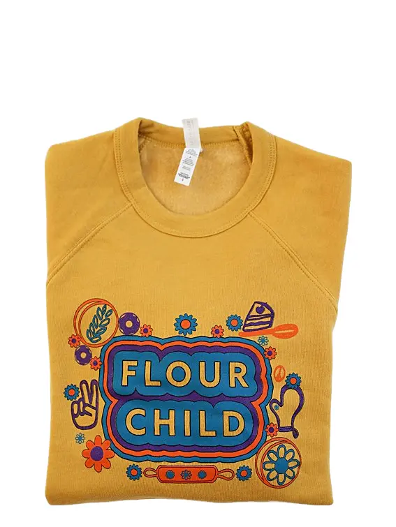 OVERSEASONED Flour Child Crewneck - Yellow