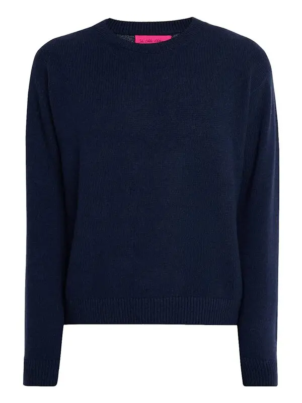THE ELDER STATESMAN Heavyweight Cashmere Sweater - Navy