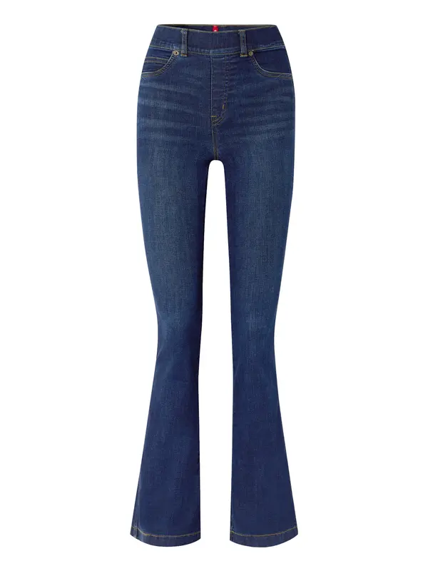 Spanx High-rise Flared Jeans - Blue