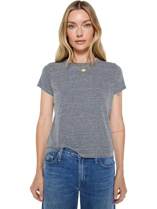MOTHER The Lil Goodie Heather T-shirt - Grey