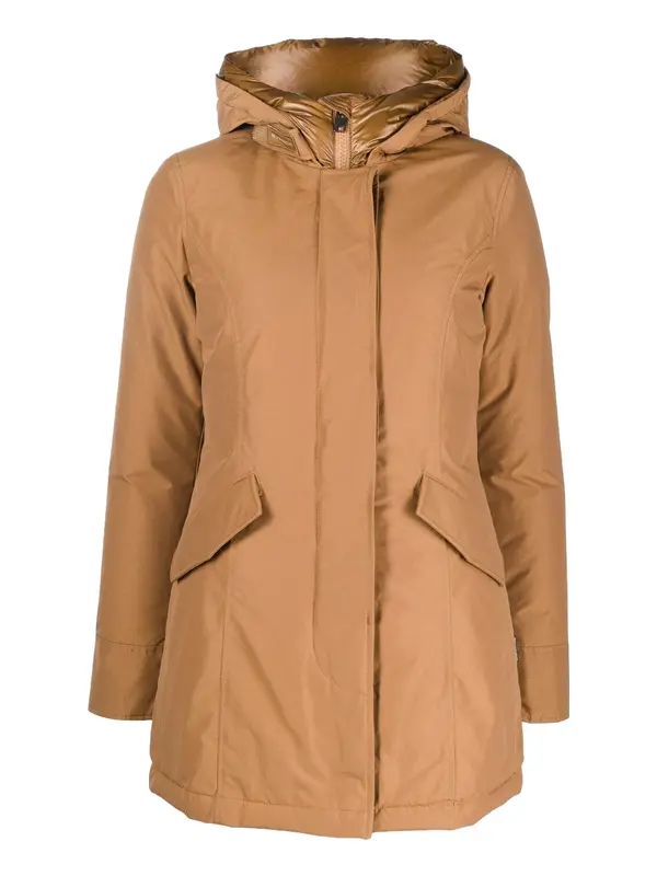 Woolrich Hooded Parka - Brown