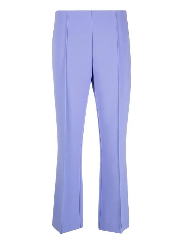 Vivetta Pintuck Cropped Flared Trousers - Purple