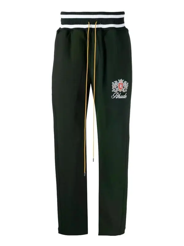 Rhude Embroidered Track Pants - Green
