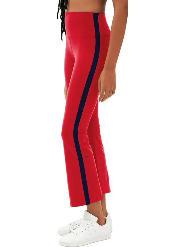 Splits59 Raquel High Waist Crop - Pirate Red/indigo