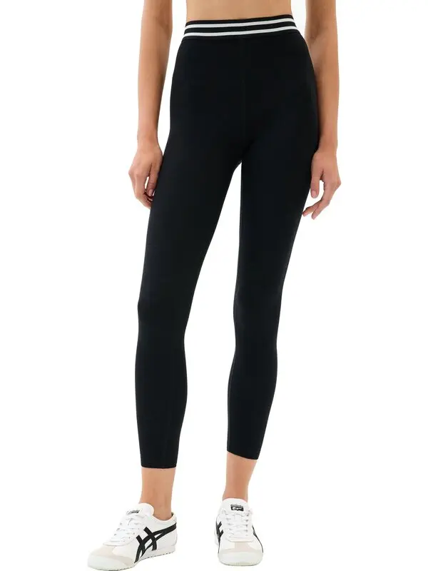 Splits59 Bailey High Waist Active Rib 7/8 Leggings - Black