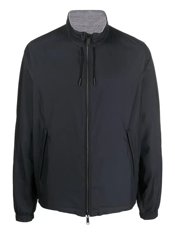 Zegna Reversible Zip-up Sports Jacket - Blue