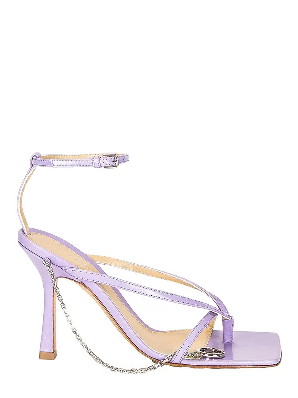 Bottega Veneta Stretch Ankle Strap Sandals - Wisteria