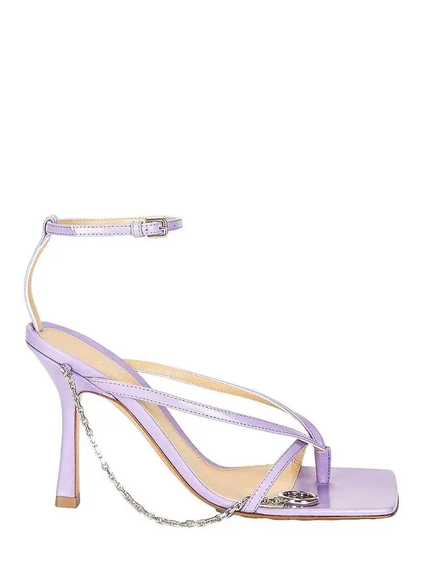 Bottega Veneta Stretch Ankle Strap Sandals - Wisteria