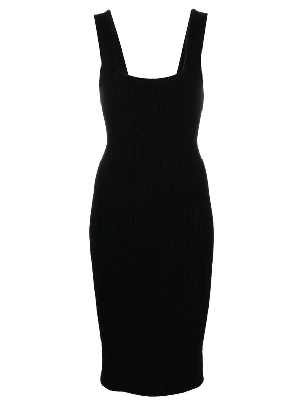 Wardrobe.NYC Sleeveless Midi Dress - Black