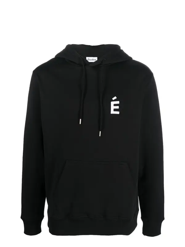 ÉTUDES STUDIO Klein Logo-patch Hoodie - Black