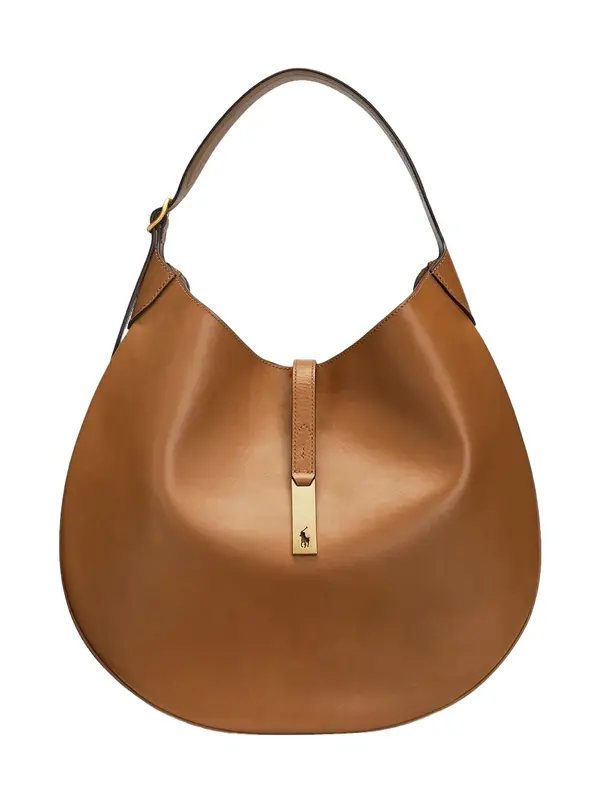 Polo Ralph Lauren Leather Shoulder Bag - Brown