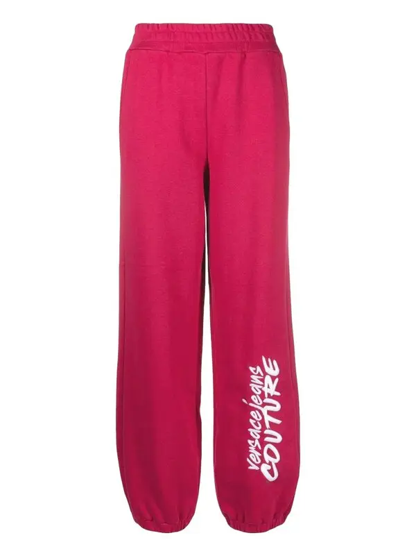 Versace Logo-print Track Pants - Pink