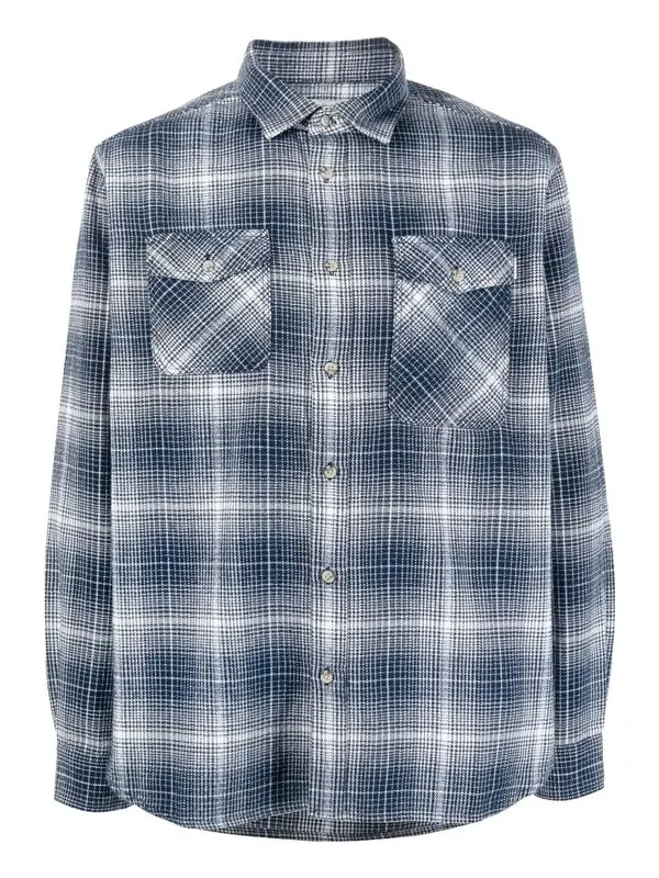 Woolrich Check-pattern Button-up Shirt - Blue