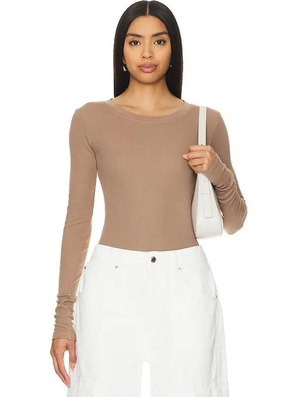 Lamade Long Sleeve Thermal Tee - Coca Mocha