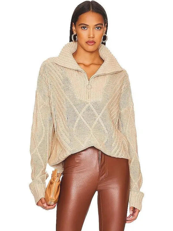 SNDYS Jax Knit Sweater - Beige