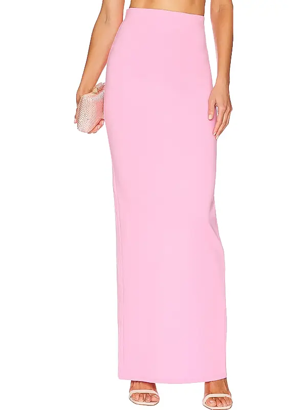 CAMILA COELHO Belle Maxi Skirt - Baby Pink