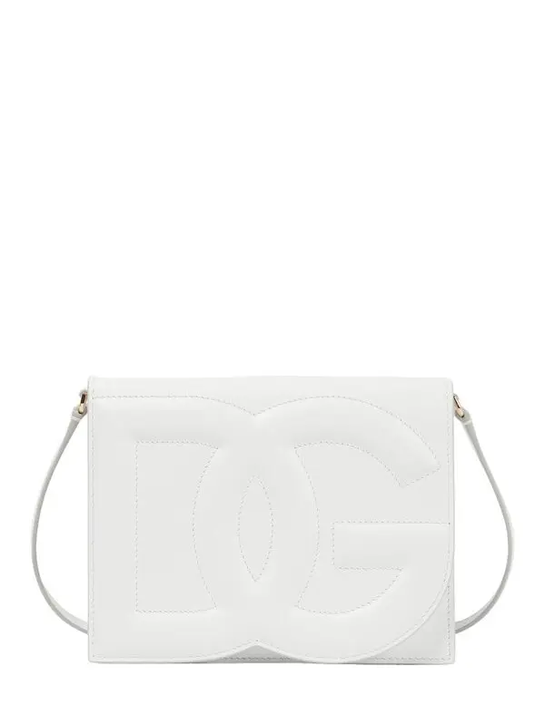 Dolce & Gabbana Dg Leather Shoulder Bag - White