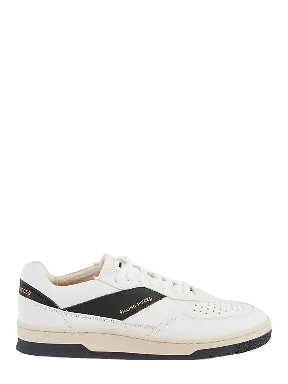 Filling Pieces Ace Spin Leather Low-top Trainers - White/blk