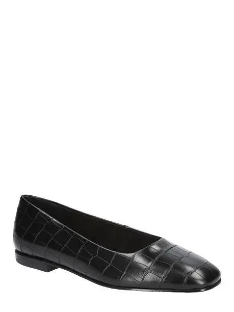 BELLA VITA Kimiko Flat - Black Croco