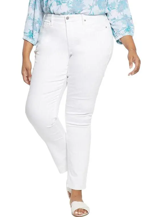 NYDJ Sheri Slim Ankle Jeans - Optic White