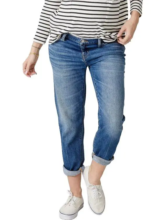 Hatch The Under The Bump Boyfriend Maternity Jeans - Indigo