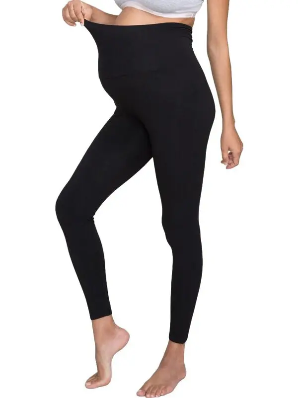 Hatch The Ultrasoft Over The Bump Maternity Leggings - Black