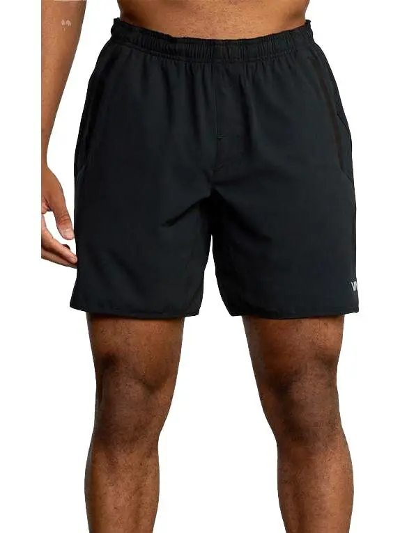 Rvca Yogger Stretch Athletic Shorts - Black