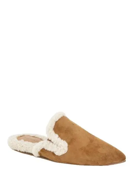 Splendid Liza Pointed Toe Mule - Caramel Fur