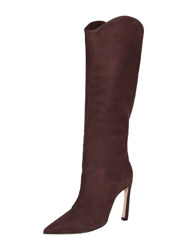 Schutz Maryana Sculpt Boots - Dark Chocolate