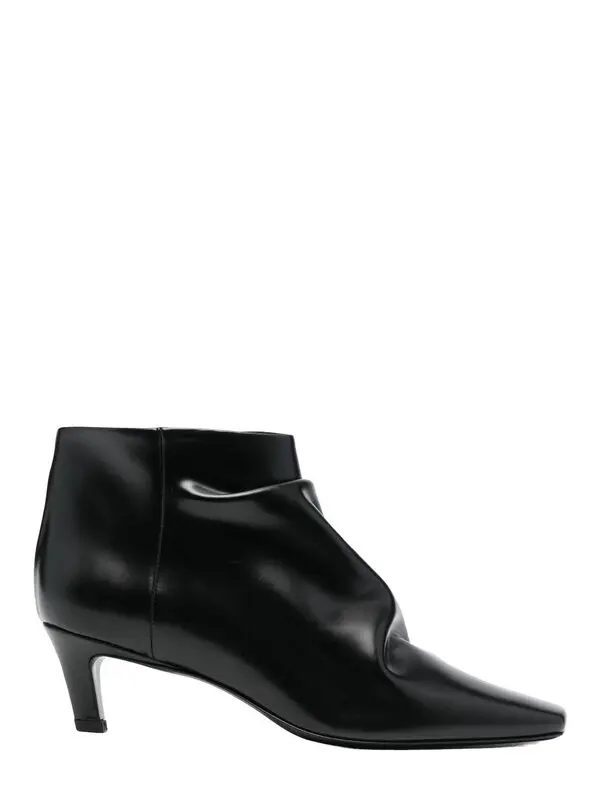 TOTEME 60mm Leather Ankle Boots - Black
