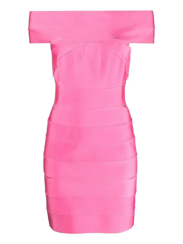 Alexandre Vauthier Off-shoulder Bandage Minidress - Pink