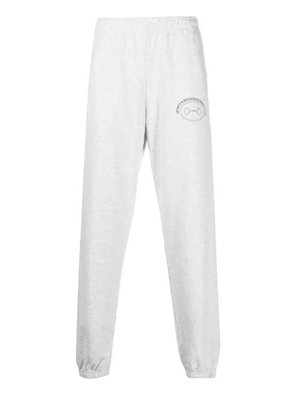 SPORTY & RICH Logo-print Track Pants - Grey