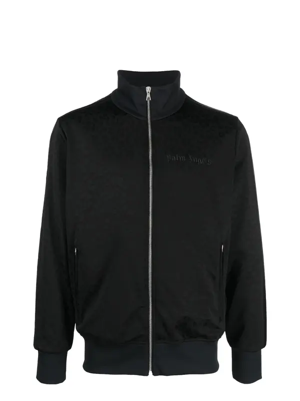 Palm Angels Logo-print Track Jacket - Black