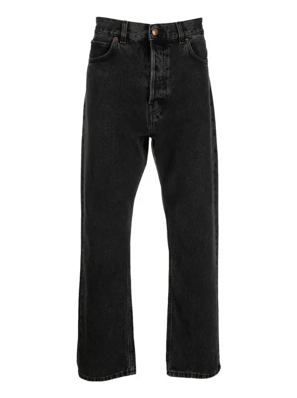 HAIKURE Mid-rise Straight-leg Jeans - Black