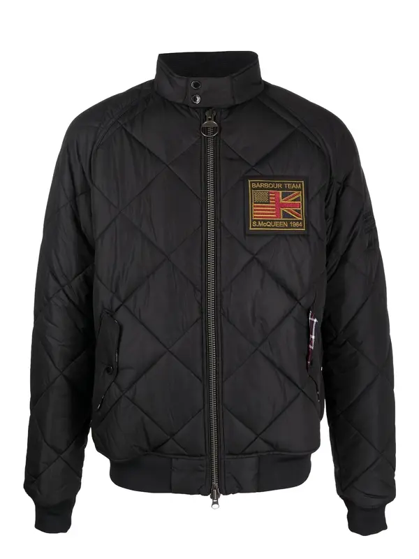 Barbour Logo-patch Quilted Jacket - Black