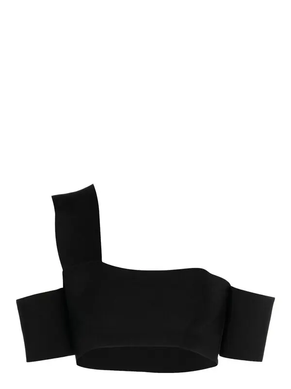Alexander McQueen Off-shoulder Bandeau Top - Black