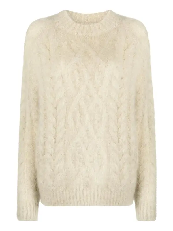 Isabel Marant Thomas Cable-knit Jumper - Neutrals