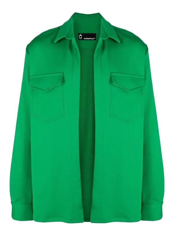 STYLAND X Notrainproof Cotton Shirt Jacket - Green